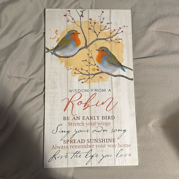 Art | Robin Sign | Poshmark